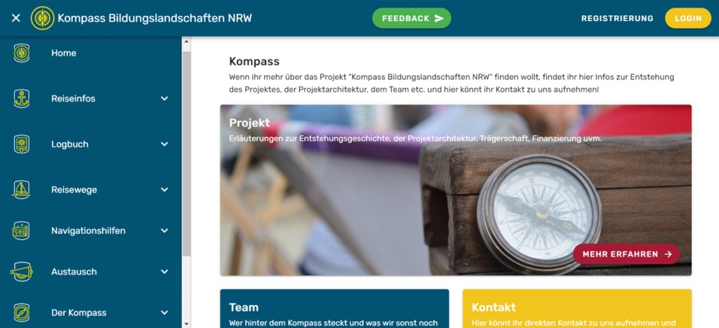 Der „Kompass Bildungslandschaften“ auf dem digitalen DJHT ...